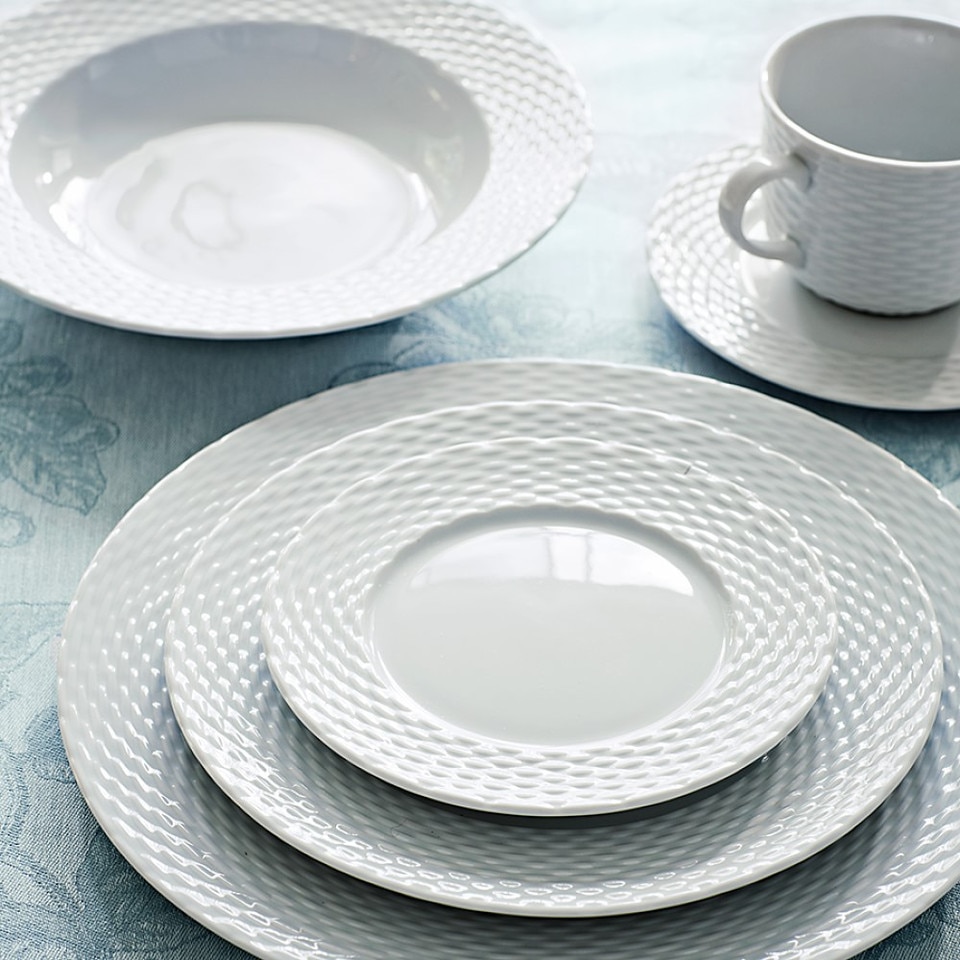 Pillivuyt Basketweave Porcelain Dinner Plate - Williams Sonoma Australia Pillivuyt Basketweave Porcelain Dinner Plate - Williams Sonoma Australia